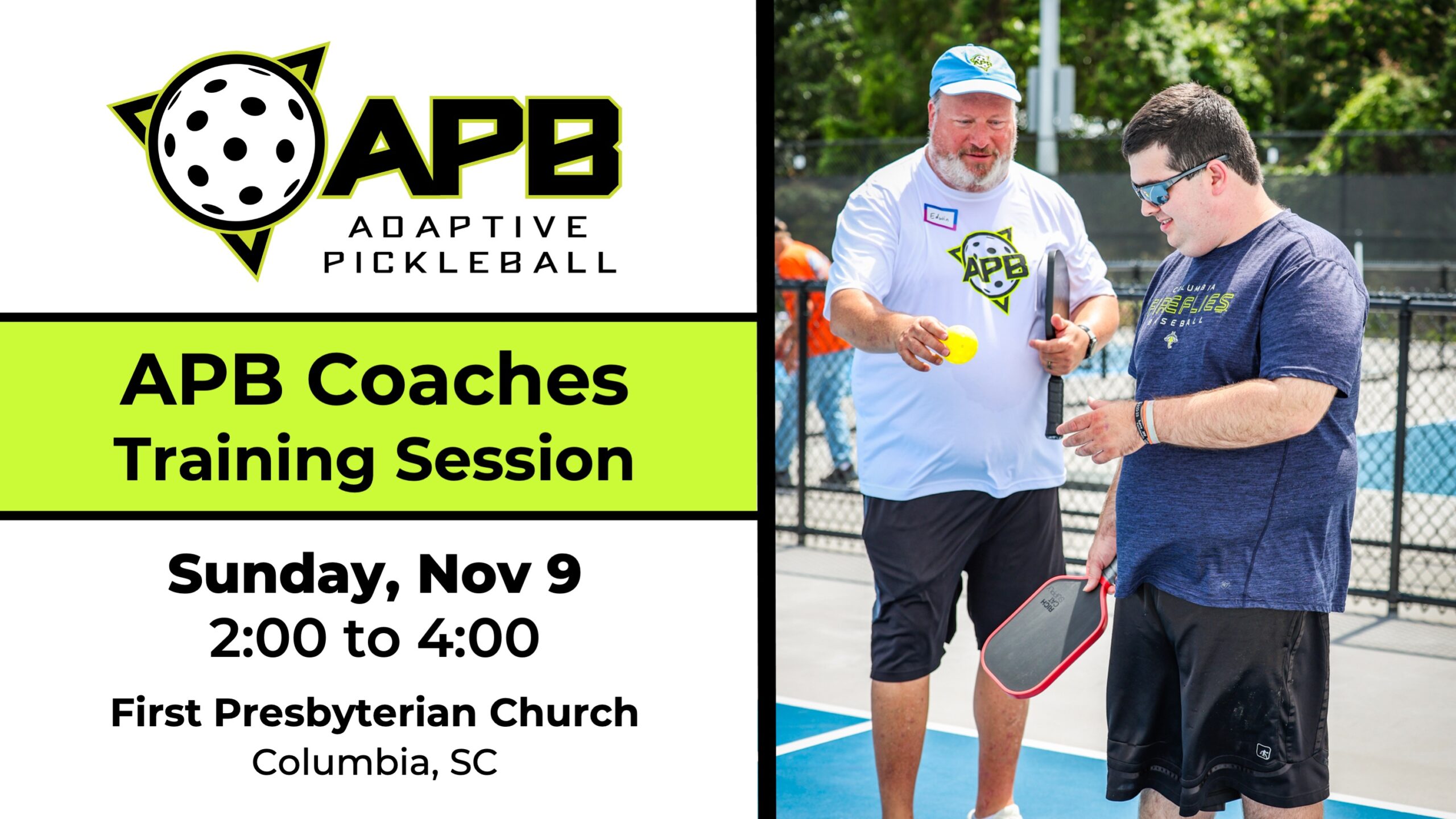 Volunteer Coaches Needed - Adaptive Pickleball